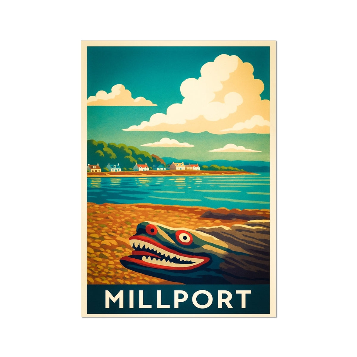 Crocodile Rock at Millport Fine Art Print
